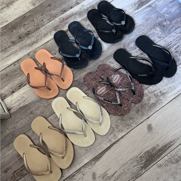 Havaianas | Shoes | Bundle Of 7 Havaiana Flip Flops Size 7 | Poshmark